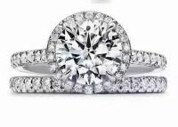 China Round Cut 14K Solid Gold Jewellery , 49pcs Diamond Engagement Ring Sets for sale