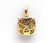 China 18K Yellow Gold Semi Mount Jewelry Pendant 0.43 Carat ( Ctw ) with Vs1 Diamond for sale