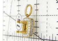 China 18K Yellow Gold Semi Mount Jewelry Pendant 0.43 Carat ( Ctw ) with Vs1 Diamond for sale