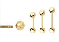 China Arcade Gold Body Piercing Jewelry Earrings Polishing Cut for Cartilage OEM ODM for sale