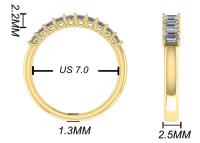 China 10pcs Diamond 18k Rose Gold Ring 3.0×2.0mm EM Cut for Anniversary for sale