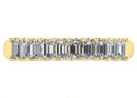 China 10pcs Diamond 18k Rose Gold Ring 3.0×2.0mm EM Cut for Anniversary for sale
