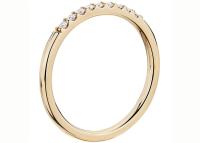 China 0.44ct Stackable Diamond Rings Yellow Gold 1.8mm Fishtail Setting Type for sale