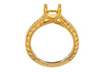 China Real Diamond Semi Mount Jewelry Ring Round Shape Dia 1.6-1.7mm 0.61ct for sale