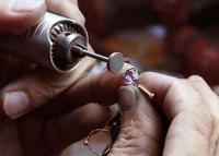 China Real Diamond Semi Mount Jewelry Ring Round Shape Dia 1.6-1.7mm 0.61ct for sale