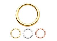 China 14k Gold Piercing Ring 1/4inches 5/16inches 3/18inches For Nose Lip Ear for sale