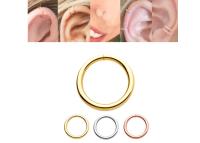 China 14k Gold Piercing Ring 1/4inches 5/16inches 3/18inches For Nose Lip Ear for sale