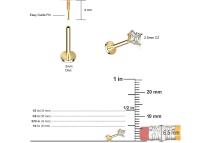 China 14K Gold Princess Cut Diamond Stud Earrings Dia 3×3mm ODM for Anniversary for sale