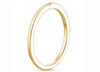 China Solitaire Diamond 14K Yellow Gold Jewelry Tiny 0.04ct 2.0mm-2.3mm Band Size for sale