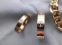 China ODM Rose Gold Engagement Wedding Ring 0.02ct 0.4cm-0.6cm Width for sale