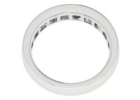 China EM Cut Round White Gold Engagement Rings , 18k White Gold And Diamond Ring 3.0×2.3mm for sale