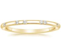 China 8pcs Tiny Natural Stone Engagement Rings 1.5mm-2mm Stone Size for sale