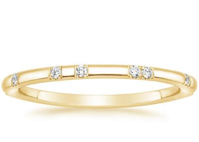 China 8pcs Tiny Natural Stone Engagement Rings 1.5mm-2mm Stone Size for sale