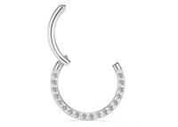 China Diamond 14k Gold Hinged Segment Ring Piercing for Wedding Gift for sale