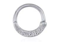 China Eternity Hoop 14K Gold Clicker Piercing OEM ODM for Nose Septum for sale