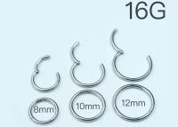 China OEM 8mm Septum Ring , Nose Septum Jewelry For Anniversary Gift for sale