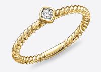 China Square Diamond 14k Solid Gold Septum Ring , Hoop Nostril Ring 1.0mm×10mm for sale