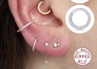 China Seamless Hinged 14K Gold Clicker 16g-40g For Cartilage Tragus for sale