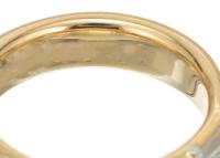 China 0.58ct 6x4MM Solitaire Stone 14K Solid Gold Jewellery Diamond Wedding Ring for sale