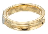 China 0.58ct 6x4MM Solitaire Stone 14K Solid Gold Jewellery Diamond Wedding Ring for sale