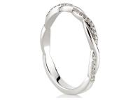 China 14K White Gold Real Diamond Jewellery Ring 0.3ct Round Cut ODM For Engagement for sale