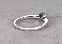 China 5mm Moissanite Real Diamond Jewellery ring White Gold Material ODM for Daily Wear for sale