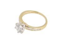 China 11pcs White Gold 0.1 Carat Diamond Ring , 3.21g 14k solid gold ring womens RD3.0MM for sale