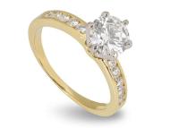 China 11pcs White Gold 0.1 Carat Diamond Ring , 3.21g 14k solid gold ring womens RD3.0MM for sale