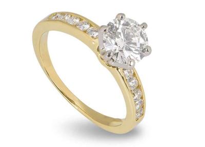 China 11pcs White Gold 0.1 Carat Diamond Ring , 3.21g 14k solid gold ring womens RD3.0MM for sale