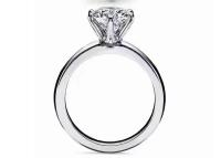 China 5mm Round Cut 18k White Gold Engagement Ring Setting with 8pcs Diamonds ODM for sale