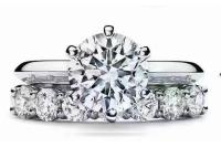China 5mm Round Cut 18k White Gold Engagement Ring Setting with 8pcs Diamonds ODM for sale