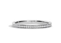 China Half Eternity 9K Gold Ring Stacking 0.36ct Weight for Anniversary for sale