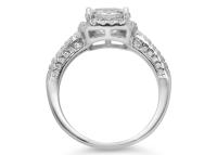 China Cusion Cut 2.43ct 14K Solid Gold Jewellery , raw natural diamond engagement rings ODM for sale