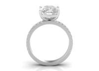 China 6×8MM 14K Solid Gold Jewellery 20pcs With Oval 1.5ct Diamond for sale