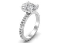 China 6×8MM 14K Solid Gold Jewellery 20pcs With Oval 1.5ct Diamond for sale