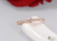 China 4mm Real Diamond Jewellery ring 0.25ct Weight Round Cut for Anniversary  OEM for sale