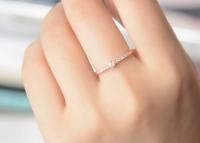 China 4mm Real Diamond Jewellery ring 0.25ct Weight Round Cut for Anniversary  OEM for sale