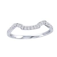China 43PCS 0.43ct Diamond Engagement Wedding Rings 18K White Gold Color ODM for sale