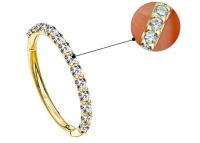 China Hoop Shape 16g Gold Cartilage Earrings 1.2×8mm Size for Wedding for sale