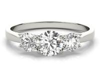 China 1.0 Carat 9K Silver Ring 925 Sterling Silver Material with Moissanite ODM for sale