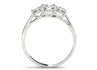 China 1.0 Carat 9K Silver Ring 925 Sterling Silver Material with Moissanite ODM for sale