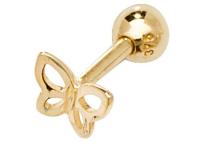 China Screw Back 9K Gold Earrings for Cartilage for Engagement Wedding for sale