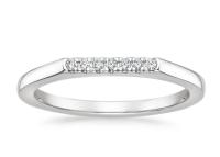 China 1.3mm 0.07carat 925 Sterling Silver Moissanite Engagement Rings for Women for sale