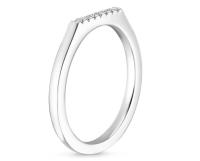 China 1.3mm 0.07carat 925 Sterling Silver Moissanite Engagement Rings for Women for sale