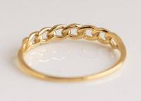 China Stacking 9K Gold Ring 2.0MM Dimension Prong Hand Setting Type OEM for sale