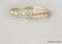 China 6MM Gold Ring With Solitaire Diamond , 0.8ct Moissanite Diamond Rings ODM for sale