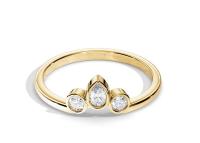 China 0.4CT V Shaped Wedding Band With Engagement Ring , 2MM Stackable Diamond Rings OEM for sale