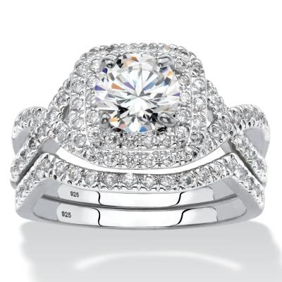 China 0.92ct SI1 Diamond Engagement Wedding Rings Round Cut For Bridal for sale