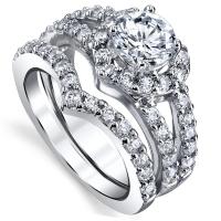 China Round Brilliant Cut Heart Shaped Diamond Engagement Ring 0.46CT OEM for sale