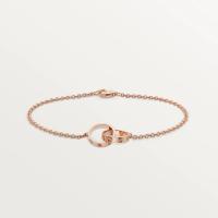 China 7 Inch Length 18K Solid Gold Jewellery Bracelet 3.71g Weight For LOVE for sale
